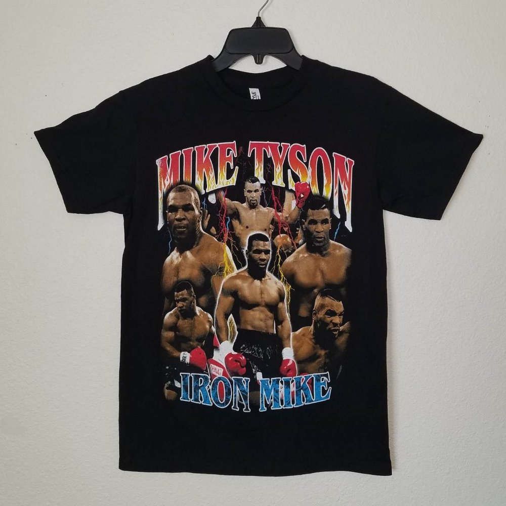 New "Iron Mike Tyson Collage" Unisex Silkscreen T-Shi… - Gem